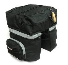 Velotech 3 piece pannier bag grey/black | Kerékvár bike shop Budapest.